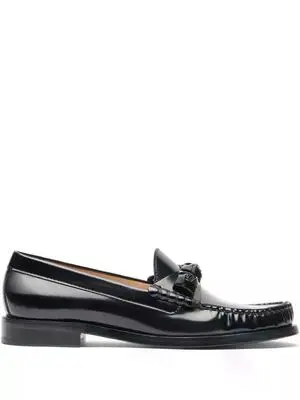 STUART WEITZMAN Leather Loafers - Black