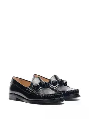 STUART WEITZMAN Leather Loafers - Black