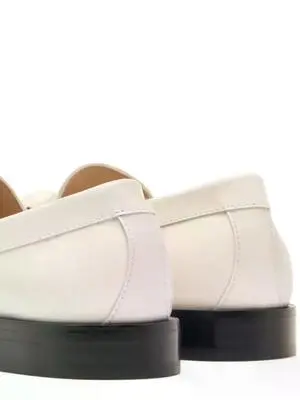 STUART WEITZMAN Leather Loafers - White
