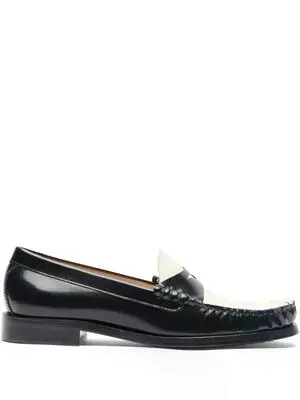 STUART WEITZMAN Leather Loafers - Black