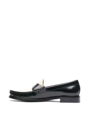 STUART WEITZMAN Leather Loafers - Black