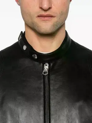 Jil Sander Leather Jacket In Black - 50% Off | Editorialist