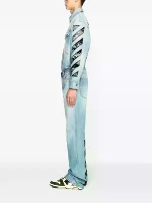 Off-White Straight Leg Jeans - Blue