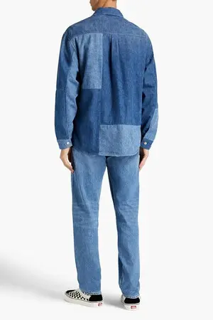 FRAME Paneled Denim Shirt