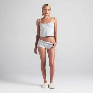 SKIMS Sleep Cami Set Light Heather Grey