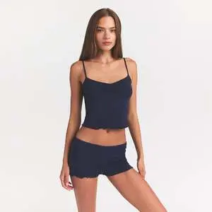 SKIMS Sleep Cami Top Set | Blue - Navy
