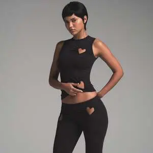 SKIMS Cotton Jersey Heart Flare Legging