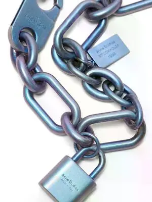 Acne Studios Padlock Chain Necklace