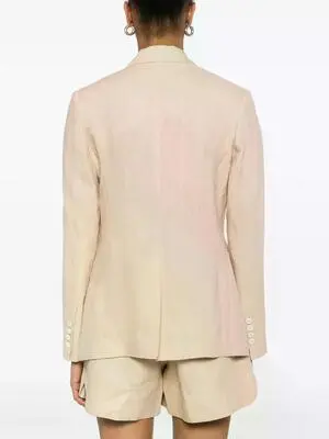 Eleventy Linen Double-breasted Blazer - Neutrals