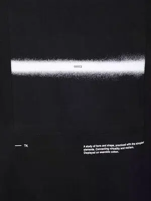 THOM KROM Graphic-print Cotton T-shirt - Black