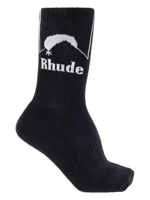 Rhude Intarsia-logo Socks