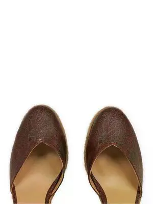 Etro Paisley Print Wedge Espadrilles