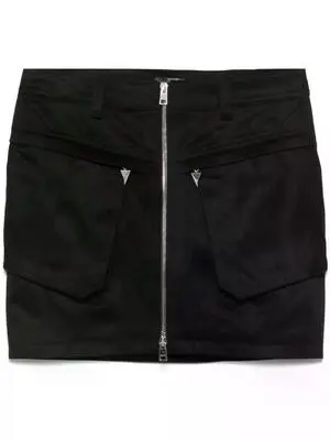 MUGLER Cargo Mini Skirt - Black