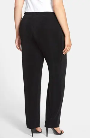 Vikki Vi Straight Leg Trousers - Black