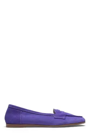FOREVER & ALWAYS SHOES Forever & Always Shoes Dorothy Leather Loafer Lilac Suede Leather