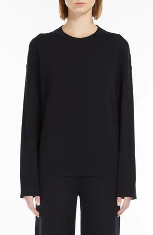 MM BY MAX MARA Mm Zitto Crewneck Sweater - Navy