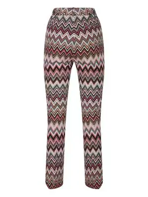 Missoni Zigzag-pattern Trousers - Red