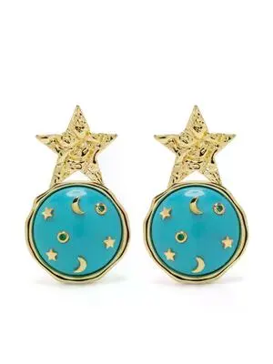 ESHVI Star Galaxy Stud Earrings - Gold