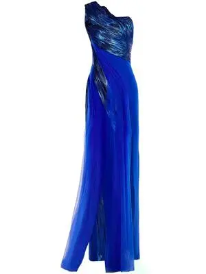 Gaby Charbachy One Shoulder Evening Dresses