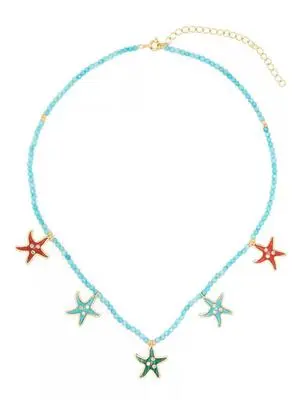 ESHVI Turquoise Starfish Necklace - Blue