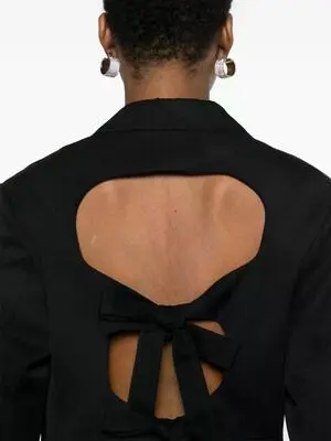 Simone Rocha Bow-detail Cutout Coat