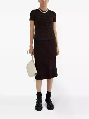 JIL SANDER High-waist Midi Skirt