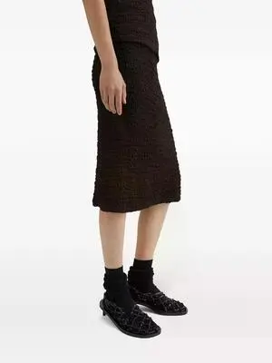JIL SANDER High-waist Midi Skirt