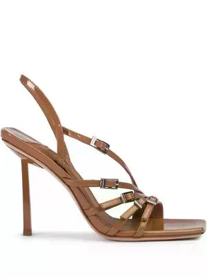 LE SILLA 95mm Stiletto Sandals - Brown