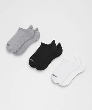 Lululemon Daily Essential Tab Socks - White/heathered Core Light Grey/black