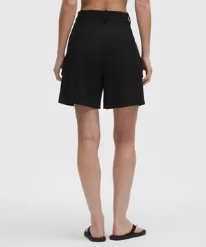 Lululemon Daydrift Pleated High-rise 7" Short - Black