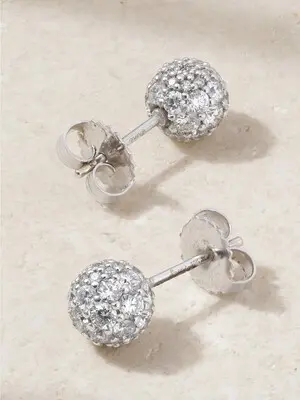 Irene Neuwirth Gumball 18-karat White Gold Diamond Earrings