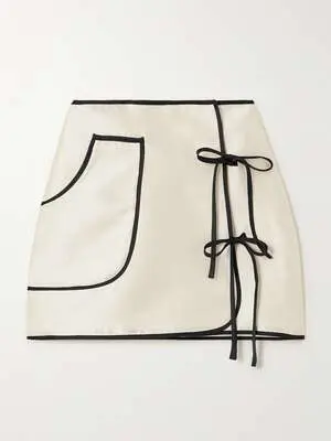 DESTREE Agnes Faille Mini Skirt