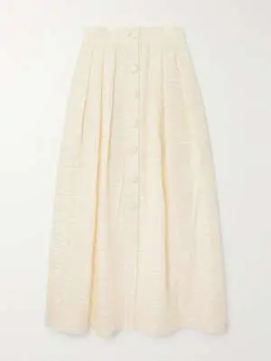 DESTREE Irving Pleated Midi Skirt