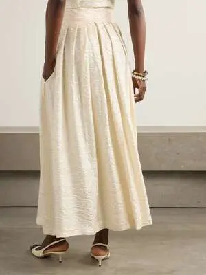 DESTREE Irving Pleated Midi Skirt