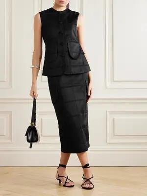 DESTREE Marianne Cotton-twill Jacquard Vest