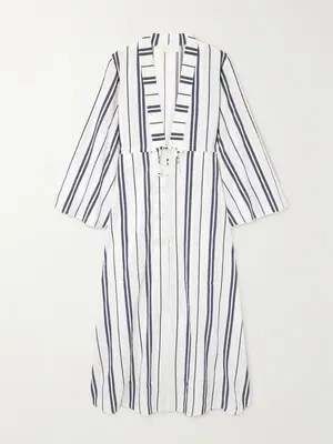 DESTREE Otani Striped Woven Coverup