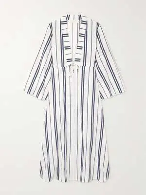DESTREE Otani Striped Woven Coverup