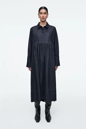 Cos Oversized Denim Shirt Dress