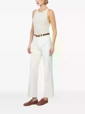 FRAME Cropped Flared Trousers