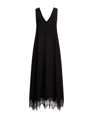 Alpha Studio Maxi Dress In Linen And Viscose