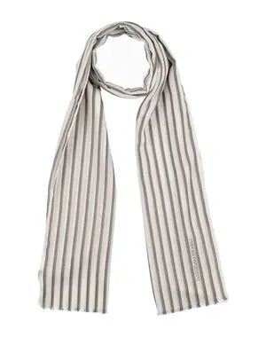 Emporio Armani Scarf Khaki Polyester, Cotton, Viscose - Beige