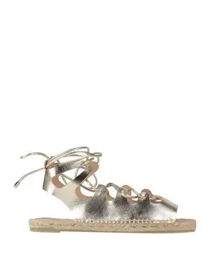 CastaÑer Leather Lace-up Espadrille Sandals