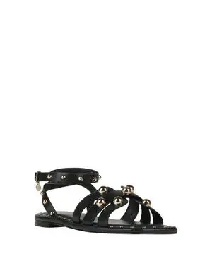 Maje Leather Ankle Strap Sandals