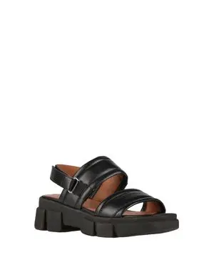 Geox Leather Platform Sandals