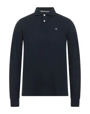 HACKETT Man Polo Shirt Lead Size Xxl Cotton Blue