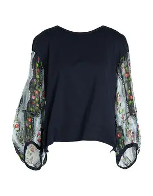 High Floral Print Top