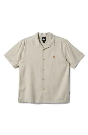 Quiksilver Flecky Island Camp Shirt - Silver Birch