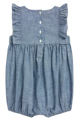Ralph Lauren Polo Chambray Bubble Romper - Quincy Wash
