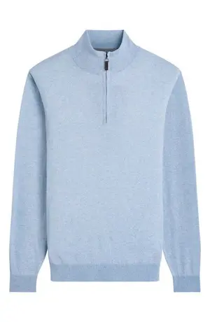 Bugatchi Quarter Zip Pullover - Celadon