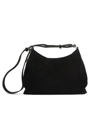 Jeffrey Campbell Lyrical Suede Crossbody Bag - Black Suede
